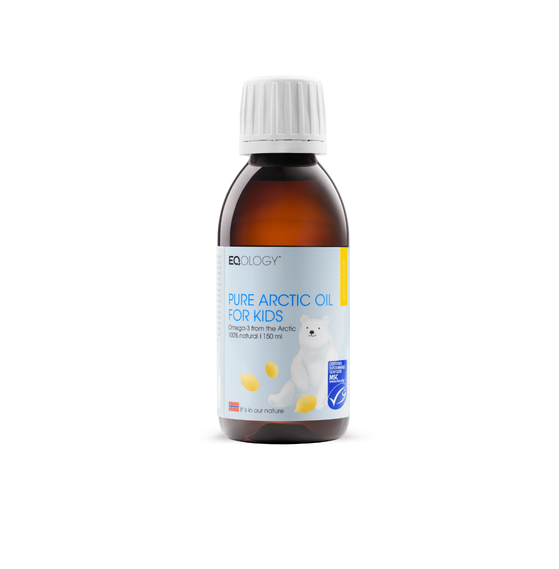 Eqology Pure Arctic Oil For Kids grynas omega-3 aliejus vaikams su vit ...